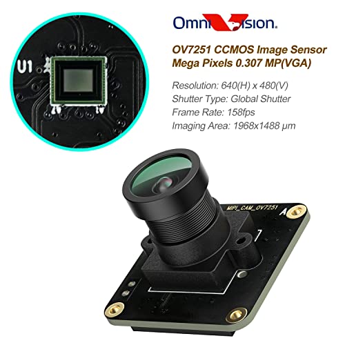 Raspberry PI GS Camera OV7251 Sensor with Global Shutter External ...