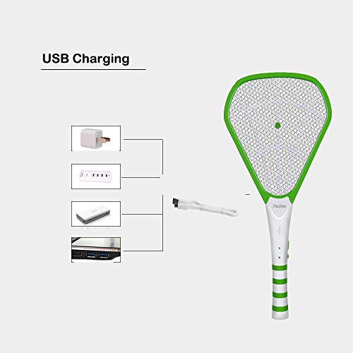 Fly Swatter Zapper Racket, Electric Mosquito Killer Bat, Tennis Swat ...
