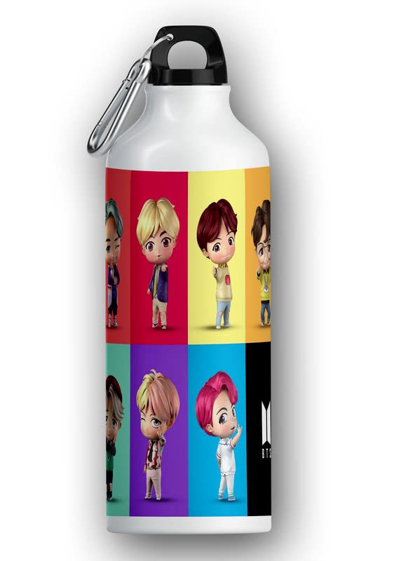 PrintingZone Bts sipper Bts water Bottle Aluminium 600 Water bottle for ...