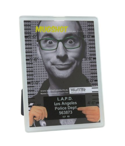 trendfinding Portrait Mugshot Photo Frame – Wanted by Police – Glass ...