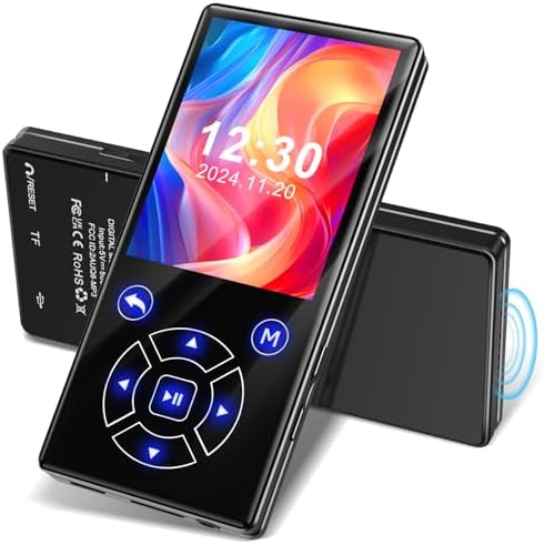 Qoosea MP3 Player with Bluetooth 128GB MP3 Player with Speaker Hi-Fi ...