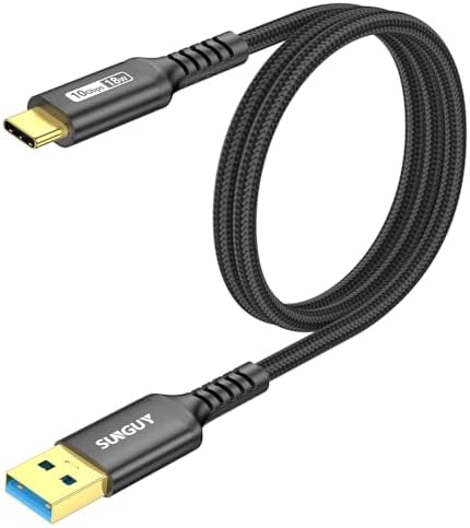Amazon.com: SUNGUY USB C Android Auto Cable 2FT, 10Gbps USB C 3.1 Gen2 ...