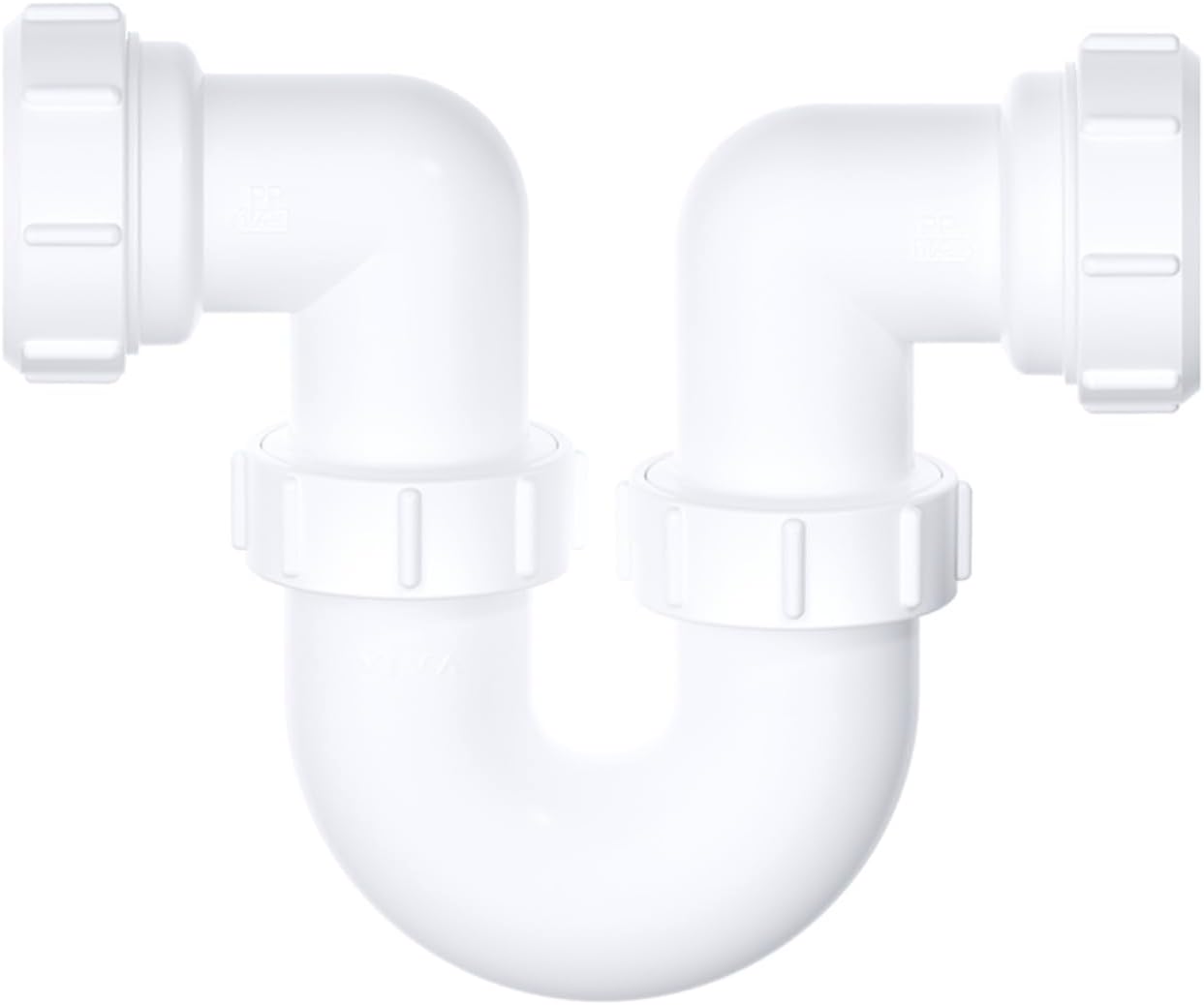 PlumbEZ Easy Flow Running Swivel P Trap 40mm (1.1/2') Sink Waste Pipe ...