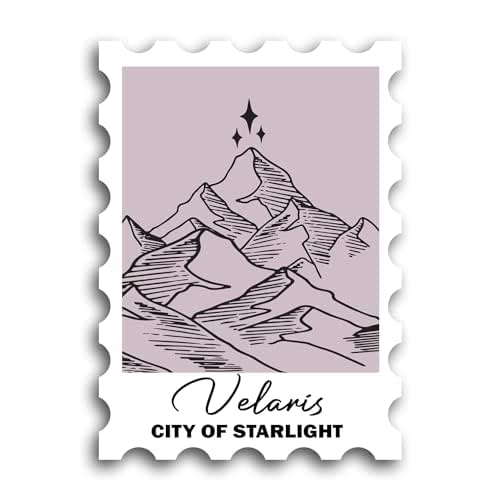 Amazon.com: Stamp Velaris City of Starlight Sticker Vinyl Die Cut ...