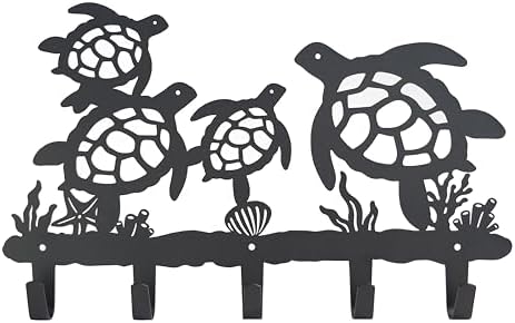 Amazon.com: MyGift 3 Hook Coastal Style Wall Mounted Entryway Coat Rack ...