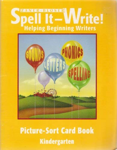 Picture-Sort Card Book Grade 1 (Zaner-Bloser Spell It Write Helping ...