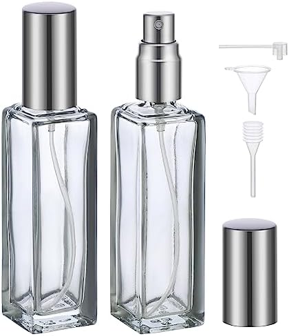 Segbeauty 20ml Refillable Perfume Bottle Travel, 2pcs Empty Glass Spray Bottles Atomizer, Mini ...