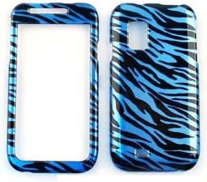 Amazon.com: BLUE/BLACK ZEBRA PRINT SNAP-ON FACEPLATE CASE CELL PHONE ...
