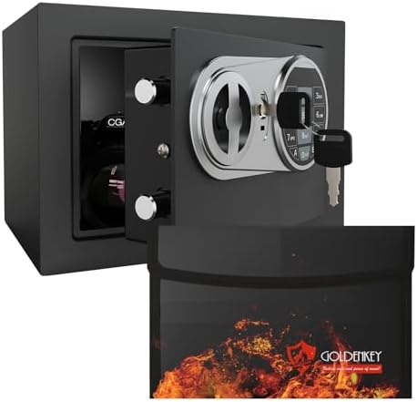 Small Fireproof Safe Box for Home Use, 0.3 Cu ft Mini Pink Safe and ...