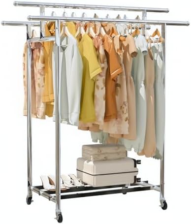 Amazon.com: mahumahu Heavy Duty Clothes Rack Load 700LBS, Garment Rack ...