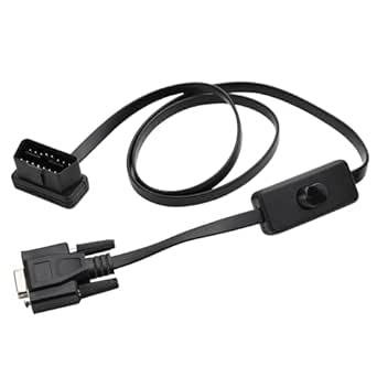 Amazon.com: OLLGEN OBD2 OBDII 16 Pin Male to DB9 Serial RS232 Female ...
