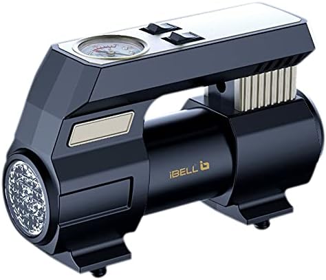 IBELL Car/Bike Tyre Inflator CA12-98, 12V DC, 120W, 12A, Air Flow 25L ...