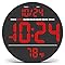 Amazon.com: Digital Wall Clock with Large LED Display, Auto-Brightness ...