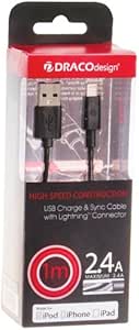 Amazon.com: DRACO Design Apple Lightning MFI Certified Data Cable ...