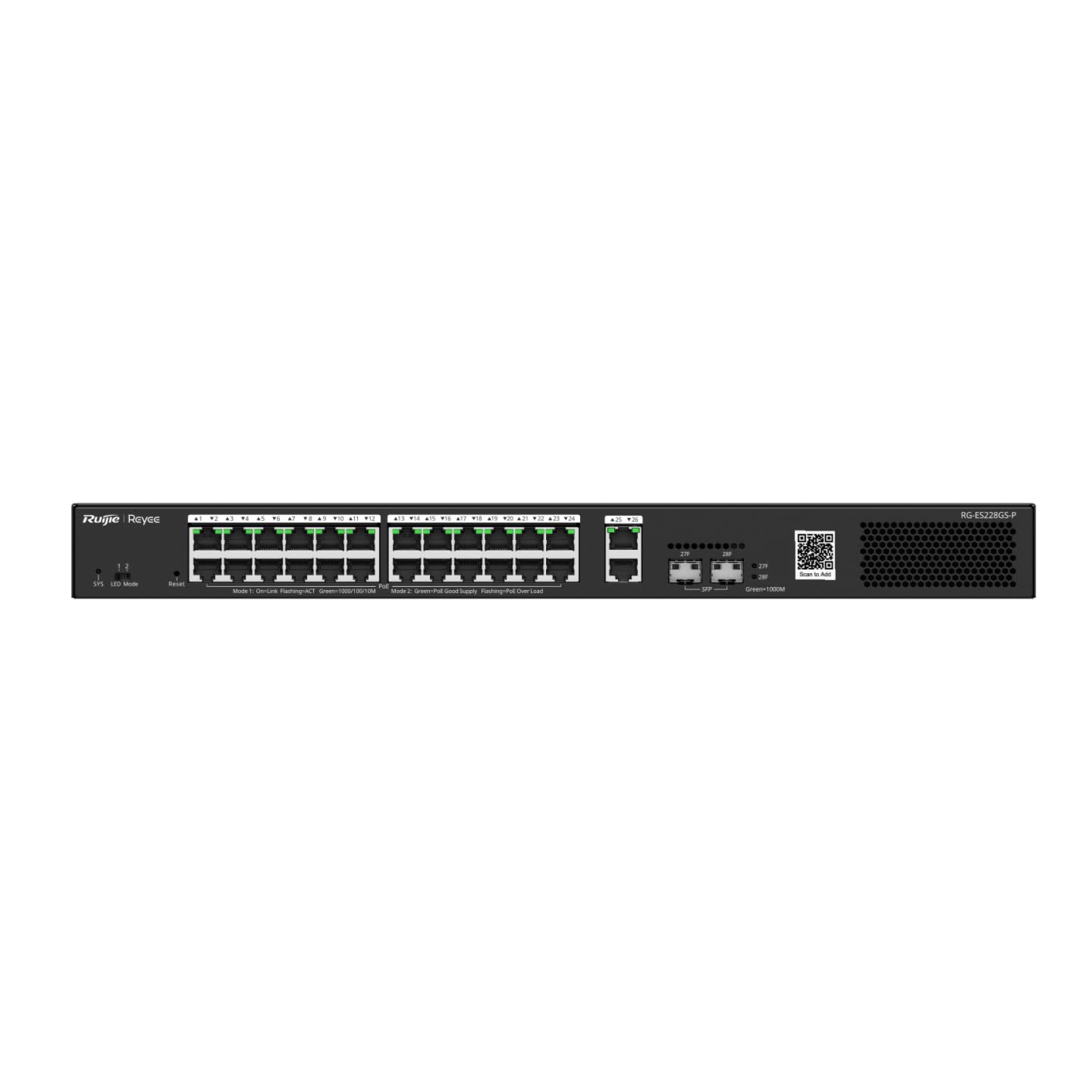 Ruijie Rg Es228gs P 28 Port Gigabit Smart Cloud Managed | Desertcart INDIA