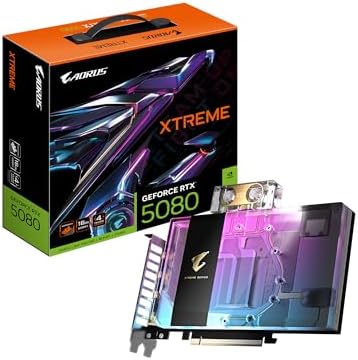 Amazon.com: GIGABYTE AORUS GeForce RTX 5080 Xtreme WATERFORCE WB 16G ...