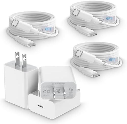 USBC Charger for iPhone 16 15, Belcompany USB C Charger Block, 3-Pack ...