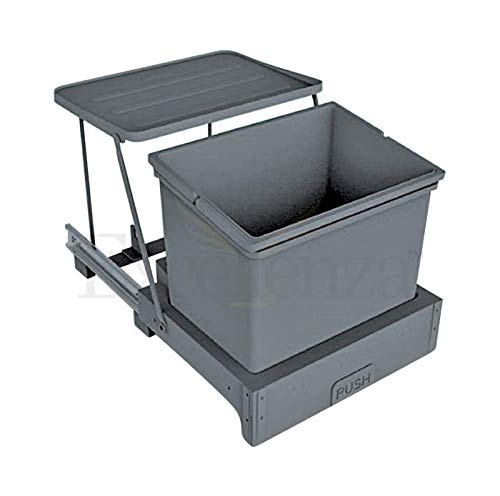 Excellenza PVC Push Open Dustbin (Width: 364mm X Depth: 374mm X Height ...