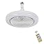 Jingsen LED Ceiling Fan Light with Remote - 2-in-1 Mini Fan & E27 Light ...