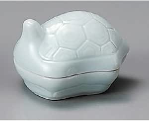 Amazon.com: せともの本舗 Delicacy with Lid, Celadon Turtle Delicacy (2.8 x 2. ...