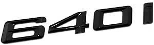 Amazon.com: KAYTOW OEM Gloss Black for 640i Letter Logo Emblem Trunk ...