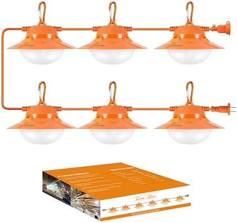 60FT Construction String Lights 90W String Work Light for Construction ...