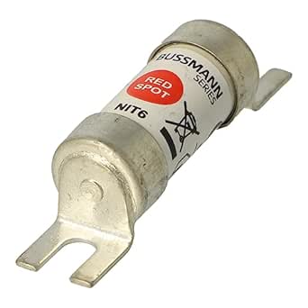 Amazon.com: NIT6A | NIT6 | 401232 | BUSSMANN (GE) Fuse, 6AMP 550V AC ...