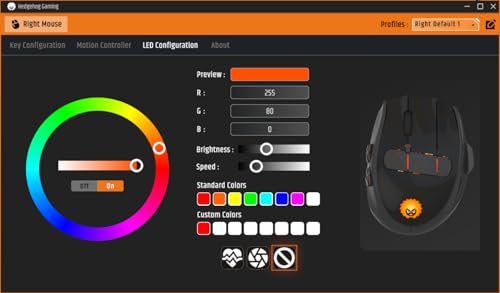 Hedgehog MMO Gaming Mouse - 16 000 DPI - 23 Programmable Buttons ...