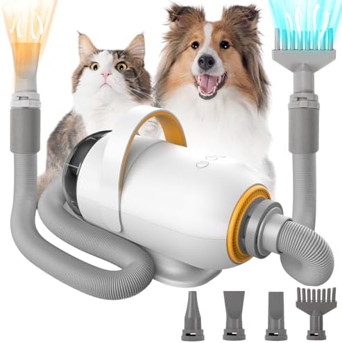 Amazon.com: omzer Dog Dryer Pet Blower - 5.2HP/3200W High Velocity ...