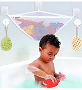 Amazon.com: Bath Toy Net 18”x16” - Kids Bath Tub Toy Holder, Mesh Bag ...
