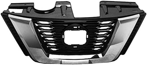 Amazon.com: PartsFlow Front Bumper Grille Black W/Chrome Grill For 2017 ...
