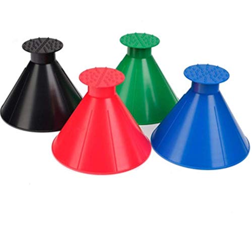 Lyly Magical Ice Car Scraper, Round Windshield Ice Scraper, Cone-Shaped ...