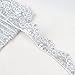 Amazon.com: Beaded Lace Trim Silver Lace Ribbon Applique Sequin Lace ...
