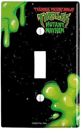 TMNT Mutant Mayhem Group Shot Plastic Wall Decor Toggle Light Switch ...