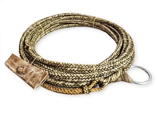 Amazon.com: Ranch Rope Lariat Lasso Reata. Rawhide Leather Braided 4, 6 ...
