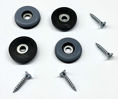 P-D-W 32 x Teflon Furniture Gliders, Diameter 19 mm, 5 mm Thick, Grey ...