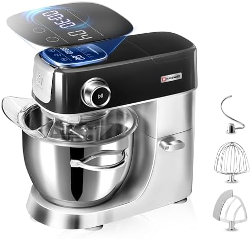 Hauswirt High-End Smart Stand Mixer M5, LED Touchscreen Mixers Kitchen ...