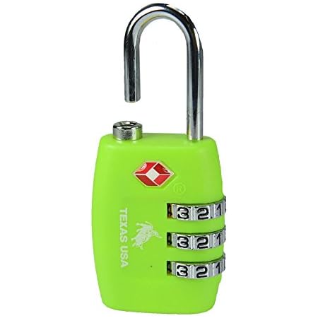 Texas USA - TSA Lock - Navy Blue - Metal Luggage Locks (Set of 2 ...