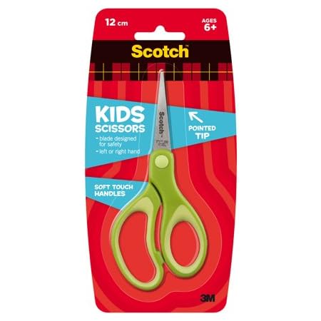 Amazon.com : Scotch Kids Blunt Tip Scissors with Soft Touch, 5 Inches ...