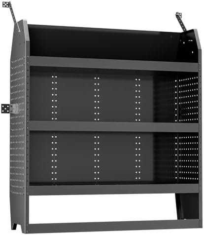 Amazon.com: DINWORK 3-Shelf Van Shelving System, Steel, Easy Snap ...