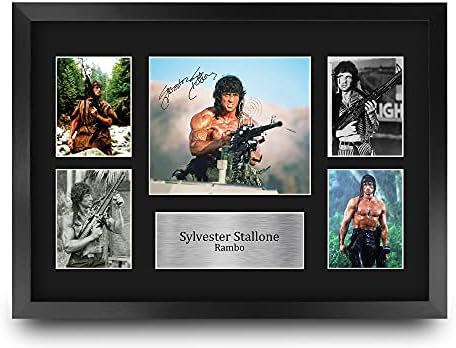 Amazon.com: HWC Trading Sylvester Stallone Rambo 16 x 12 inch (A3 ...