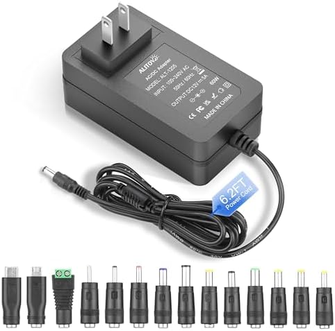 Amazon.com: ALITOVE 12V Power Supply 5A AC Adapter 100~240V 50-60hz to ...