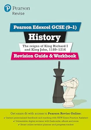 Pearson REVISE Edexcel GCSE History King Richard I and King John ...