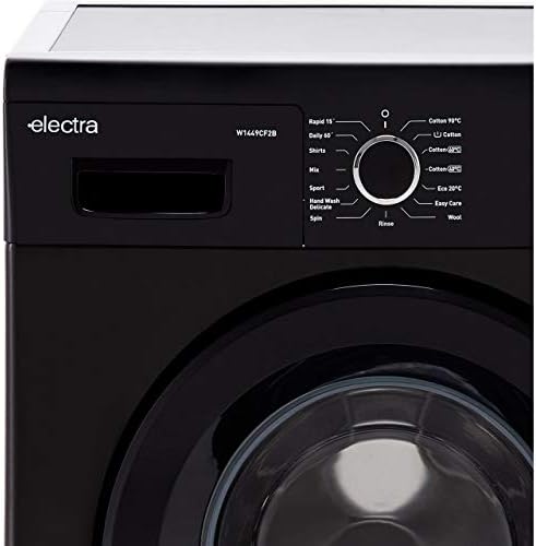 Electra W1449CF2B 7Kg Washing Machine with 1400 rpm - Black : Amazon.co ...