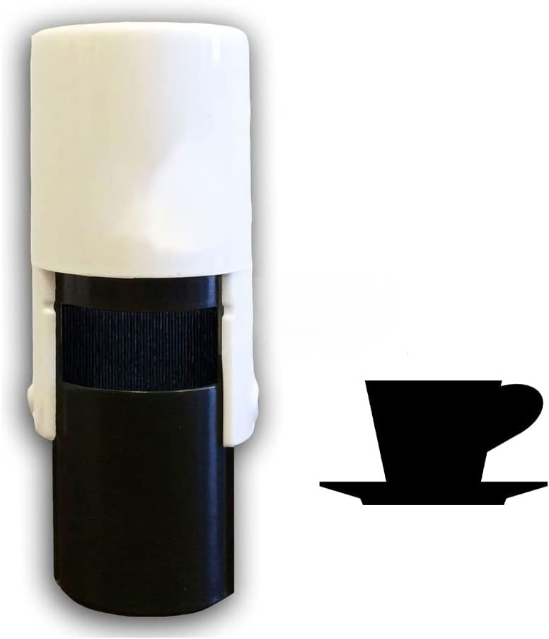Coffee Cup Stamp – Loyalty Card Stamper - Self Inking Black Ink ...