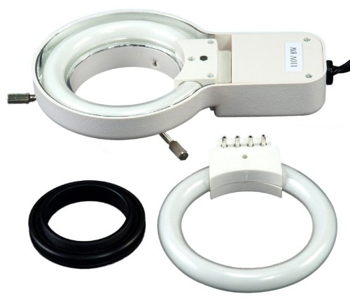OMAX 8W Fluorescent Ring Light with Extra Ring Light Bulb and 50mm ...