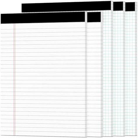 Amazon.com : 2 Pack Legal Pads 8.5 x 11 Wide Ruled White Note Pads 8.5 ...