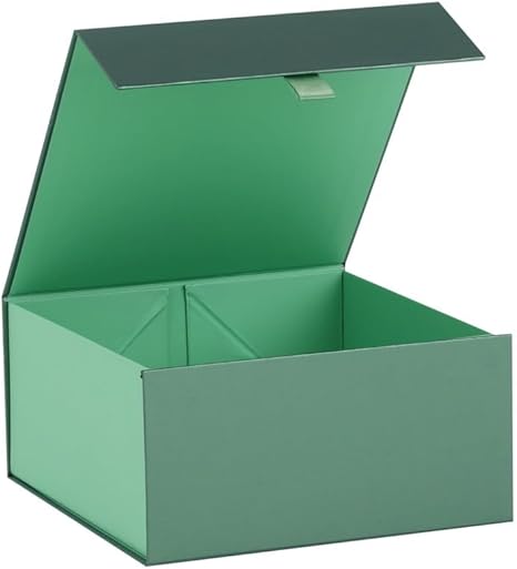 Amazon.com: PLINJOY Green Gift Box 8x8x4 Inches Small Gift Boxes for ...