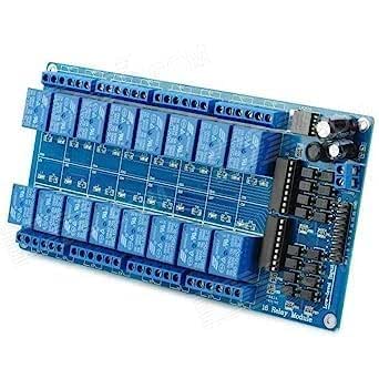 DC 12V 16 Channel Relay Module Interface Board With Optocoupler ...