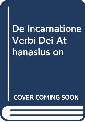 De Incarnatione Verbi Dei Athanasius on : Amazon.es: Libros